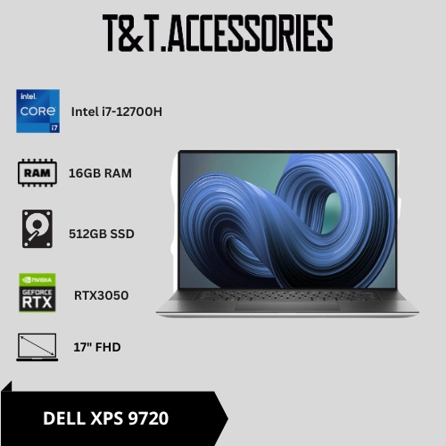 Dell Xps 9720 i7-12700H 16GB 512GB RTX3050 17" FHD Laptop | Shopee Malaysia