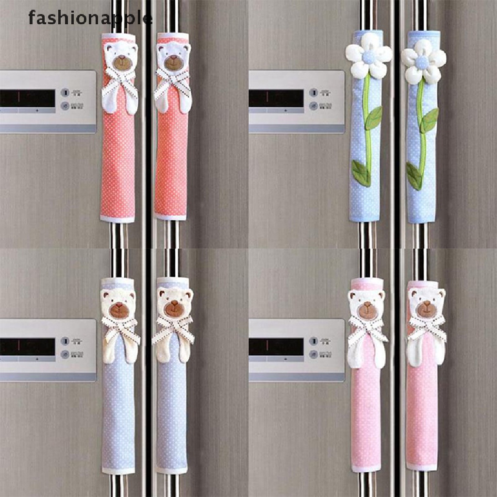 FAMY 1Pc Fabric Polka Dot Doorknob Gloves Cloth Handle Door Fridge Home ...
