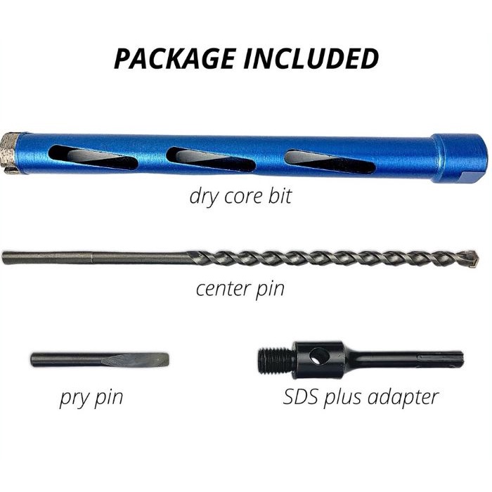 AKODA DRY CORE BIT( SDS PLUS )Heavy Duty Concrete Diamond Core Drill ...