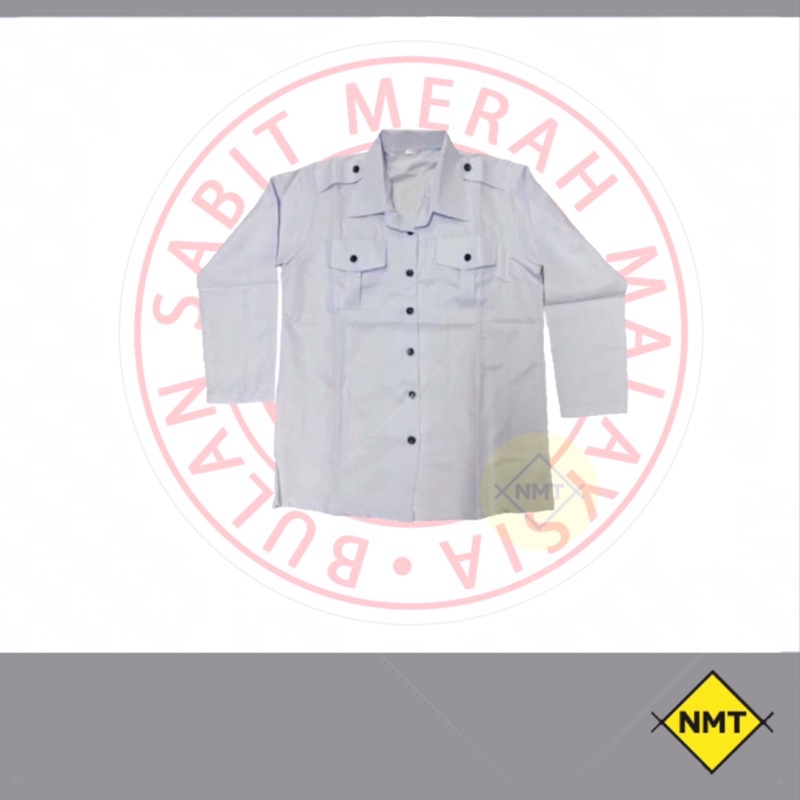 Unifrom Baju Persatuan Bulan Sabit Merah Lengan Panjang Pakaian Seragam ...