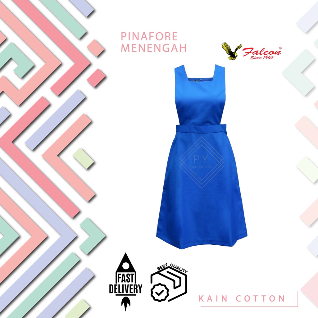 FALCON SECONDARY PINAFORE / PINAFORE SEKOLAH MENENGAH COTTON ...
