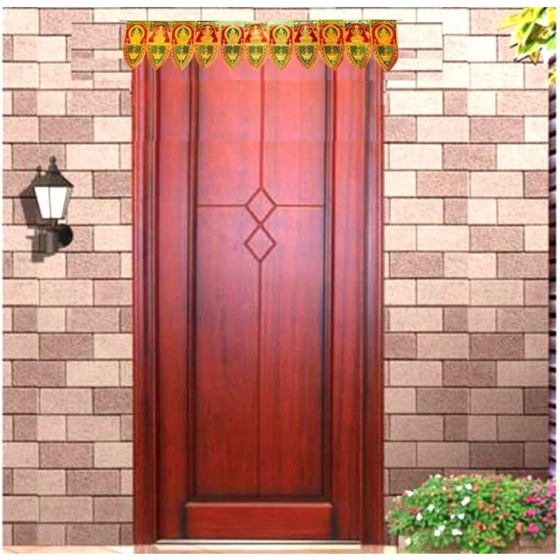 (INDIAN THORAN )Home door decorated with mango leaves MAA ELAI"Toran ...