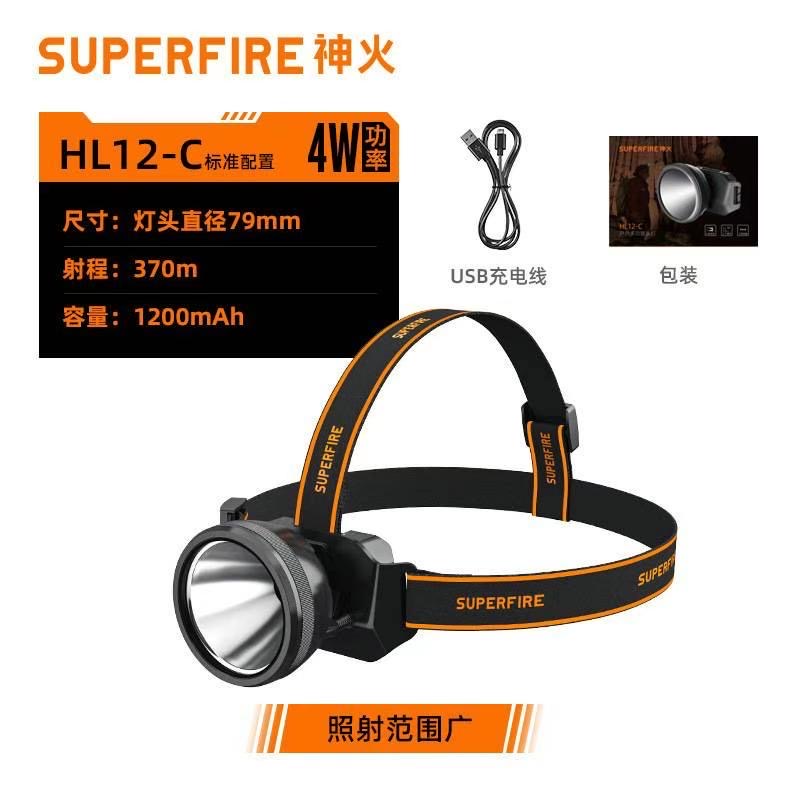 Super Fire Ultra Bright LED USB Charging Rechargeable Sensor Water ...