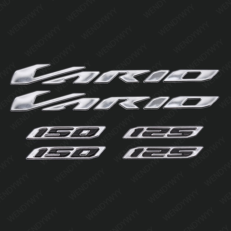 Honda Vario 125 or 150 Sticker 3D Emblem Chrome Golden Red Black Blue ...