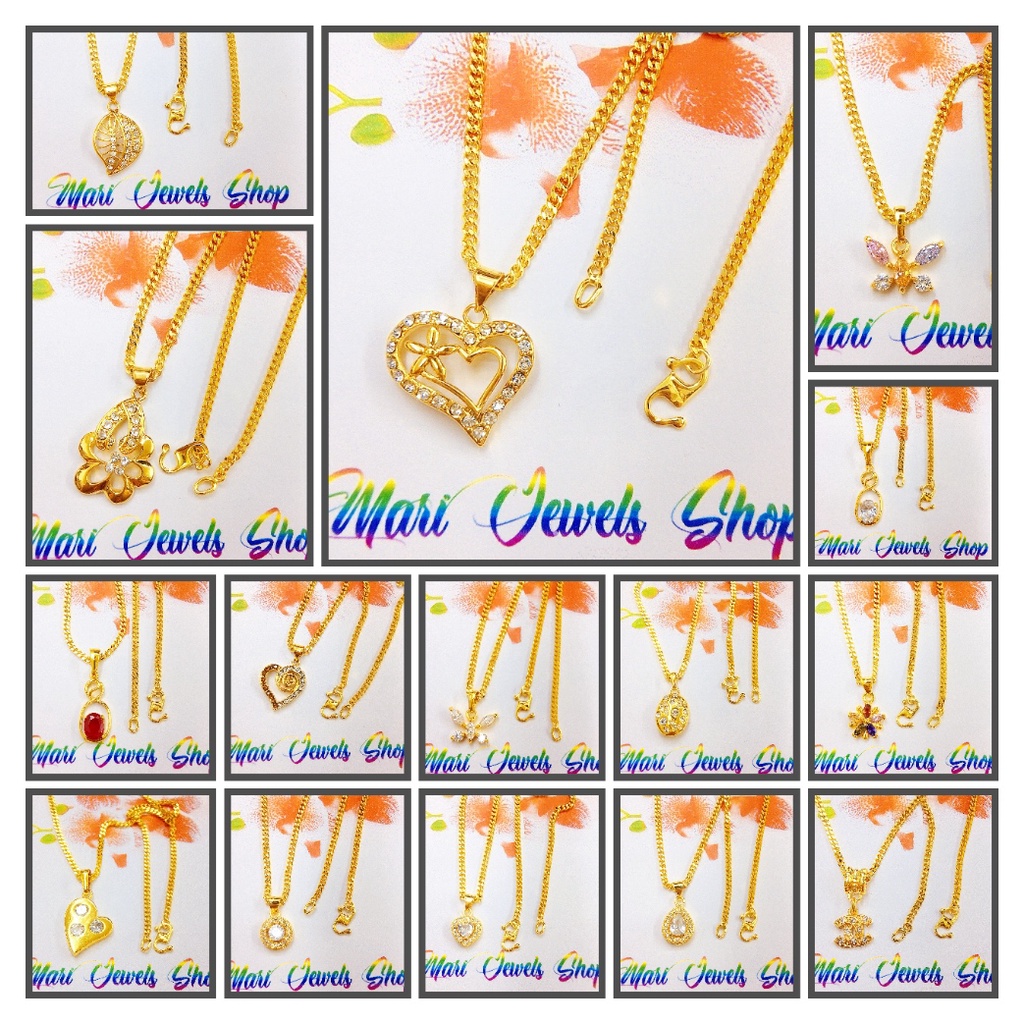 💥FREE COP 916💥(NCE7S) Emas Bangkok Rantai Leher & Buah Loket Pendant ...