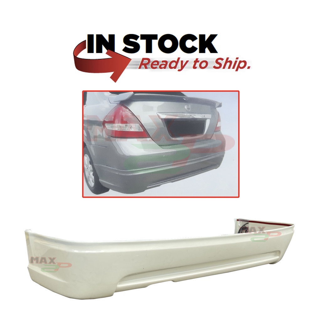Nissan Latio Sedan (2009) IP Style Rear Back Skirt Skirting Bumper ...