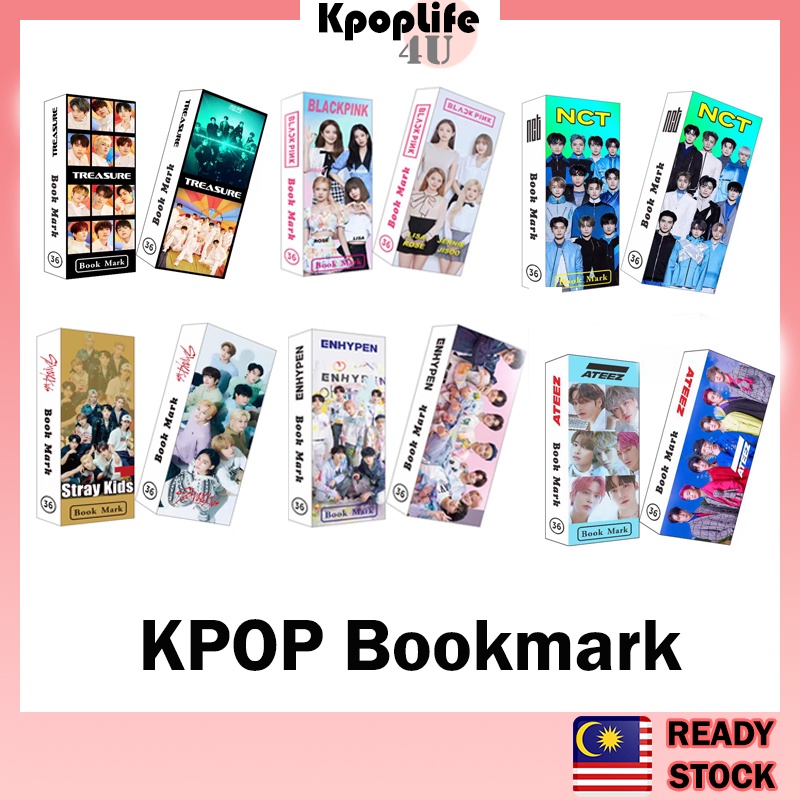 Kpop Idols Bookmark( 36 pcs/set )En-Hypen Ateez Treasure N.C.T BT Stray ...