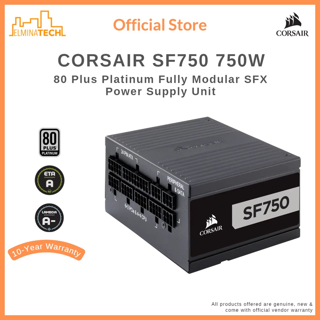 Corsair SF750 750W 80 Plus Platinum SFX Power Supply Unit | Shopee Malaysia