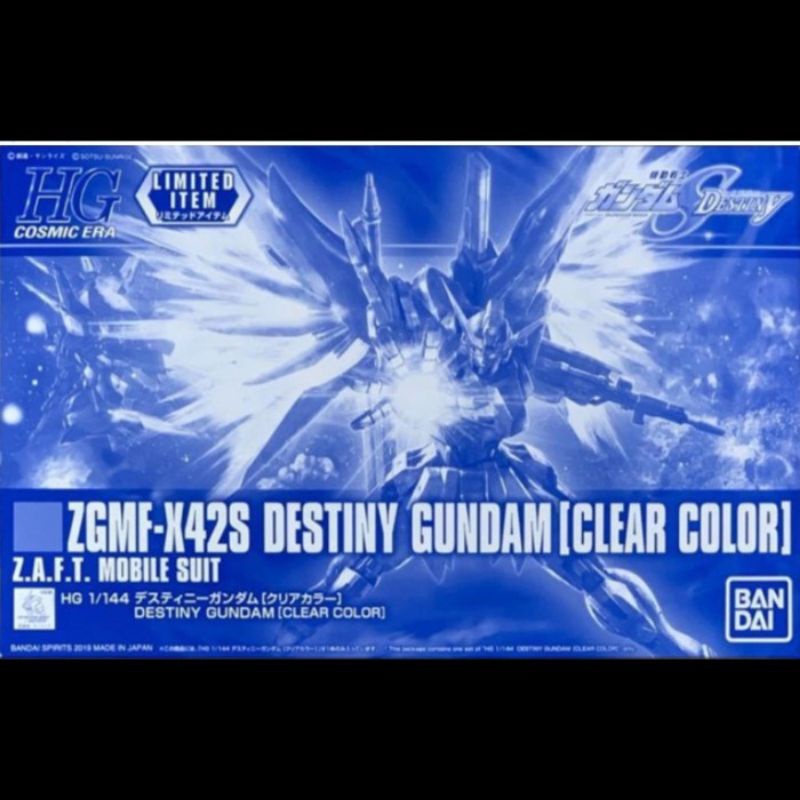 Hg Destiny Gundam clear colour | Shopee Malaysia