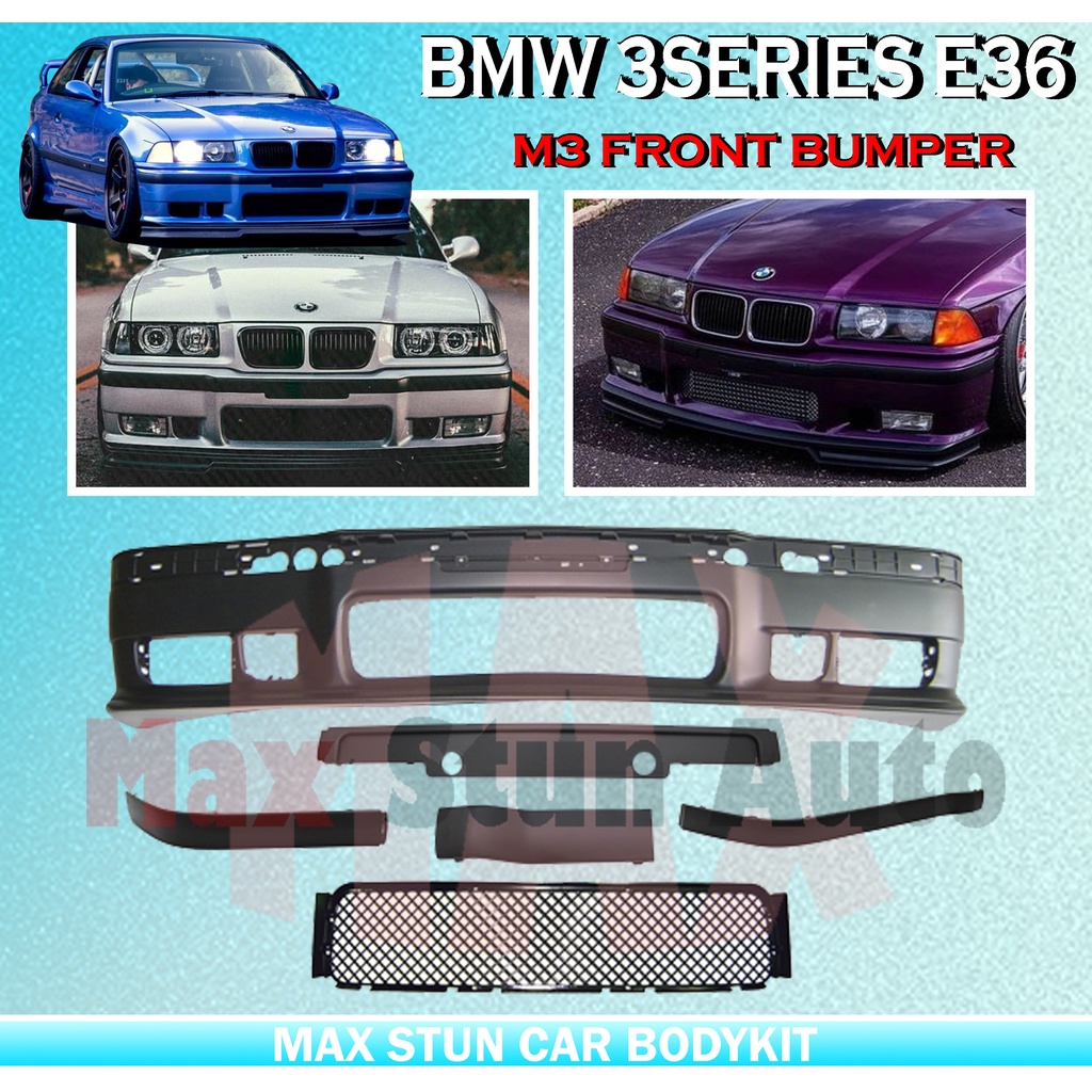 BMW E36 M3 M SPORT M PERFORMANCE 3 SERIES 2/4 DOOR COUPE FRONT BUMPER ...
