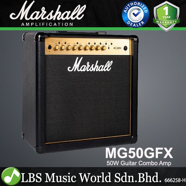 Marshall MG50GFX 50 Watt Power Amplifier 1X12" Electric Guitar Combo ...