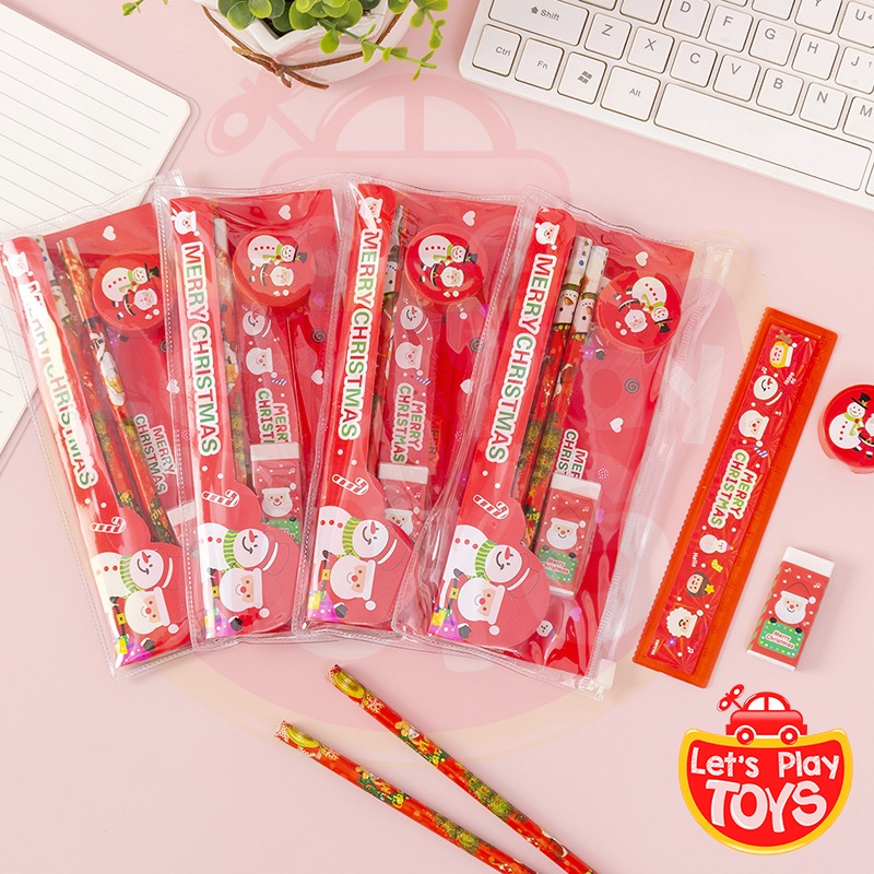5 in1 Christmas Stationery Kit Kindergarten Rewards Gifts for Student ...