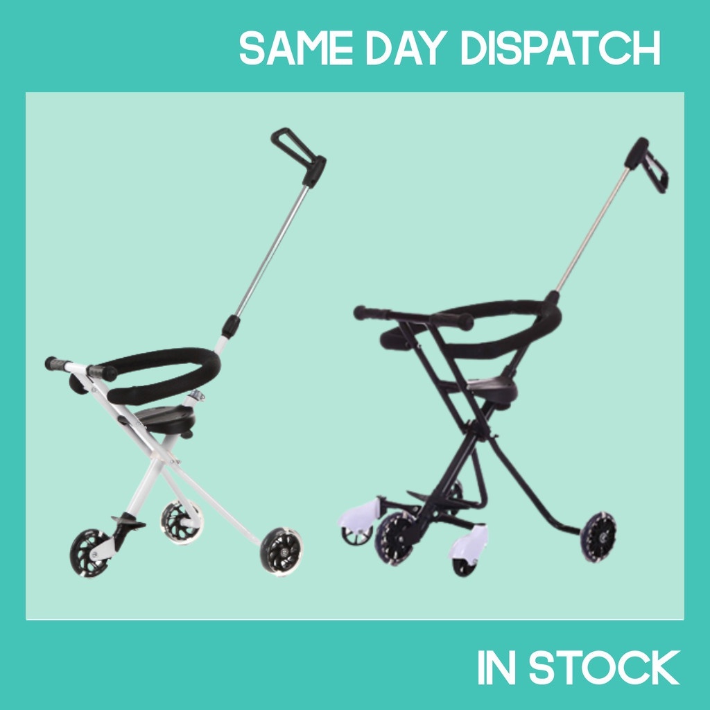 Ultra Lightweight Portable Foldable Tricycle Magic Stroller Hand Push ...