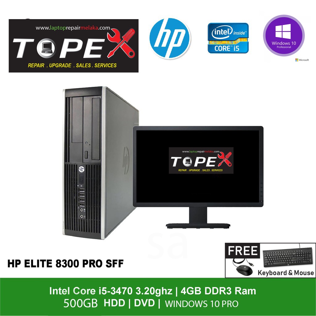 Original HP Refurbished Used Full Set High Spec Office-Home Used PC ...