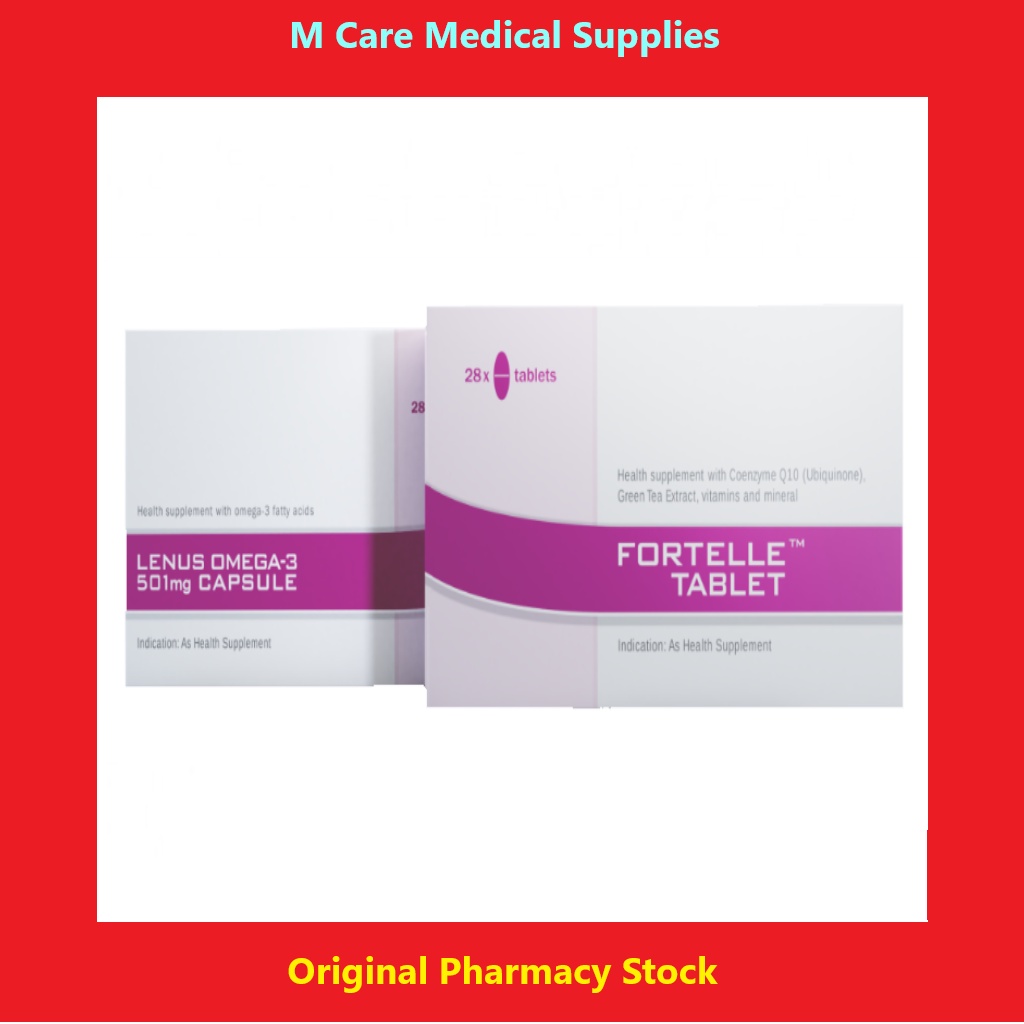 Fortelle 28's + Omega-3 28's For Female Fertility | Shopee Malaysia