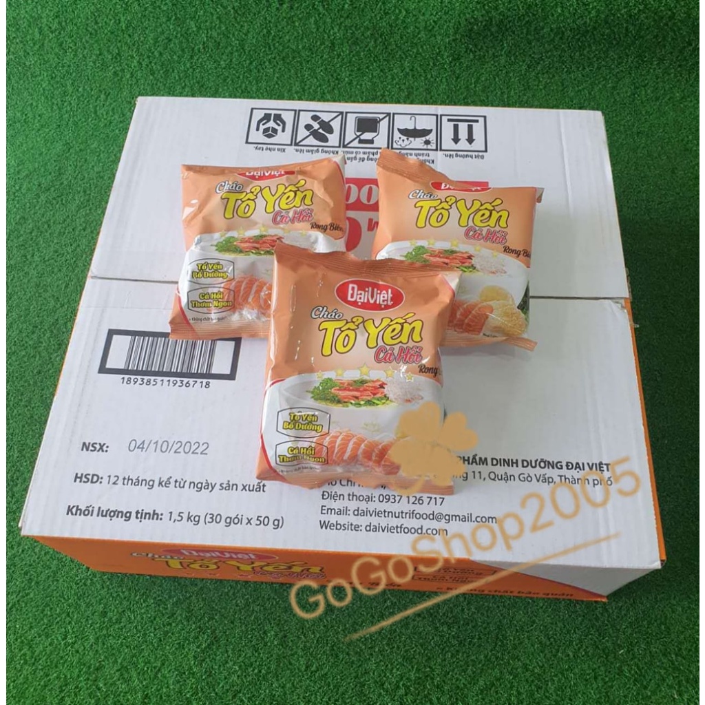 [ VIETNAM ] DaiViet Chao To Yen Ca Hoi Rong Bien/ Seaweed bird's nest porridge 紫菜燕窝粥 (50g) [ 1 ...