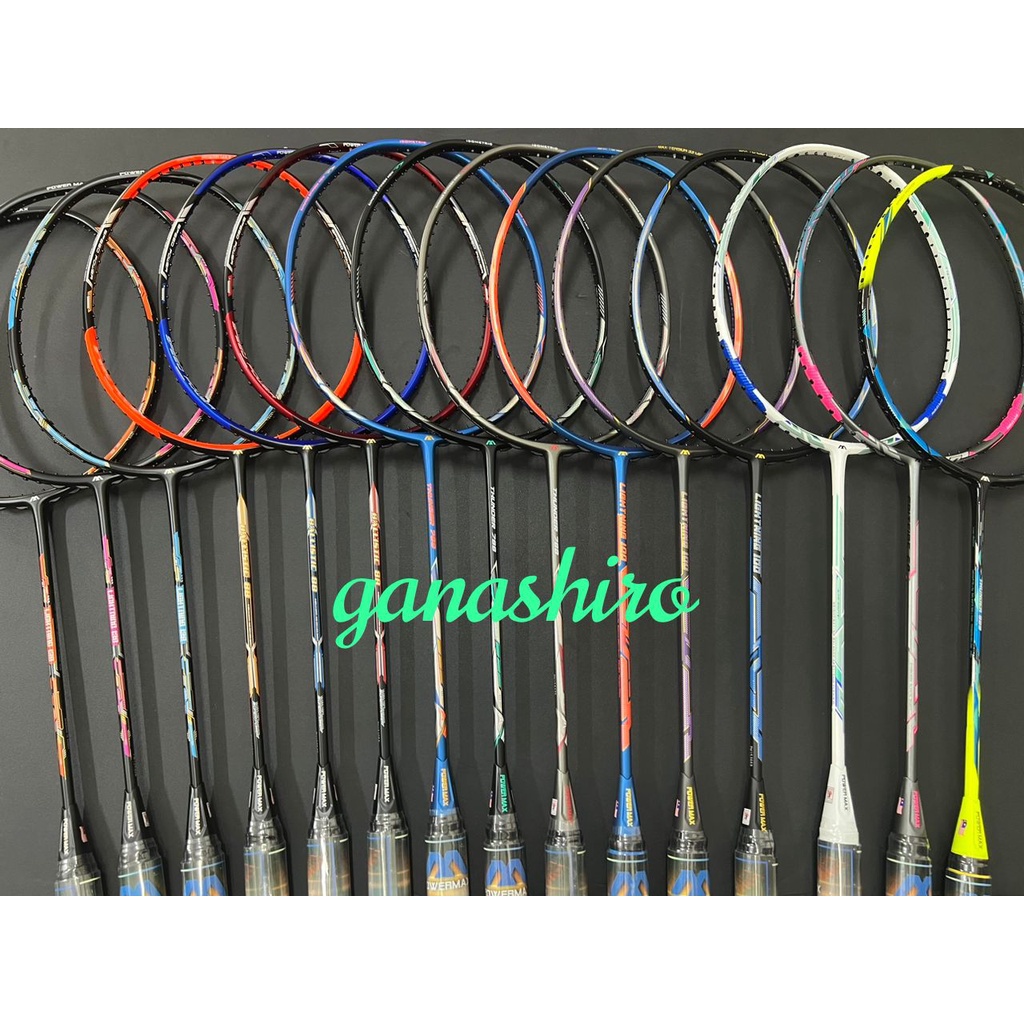 POWERMAX RACKET SPITFIRE 68 LIGHTNING 138 LIGHTNING 100 HUNDER 788 ...