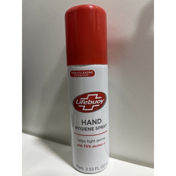 lifebuoy hand hygiene spray 70% alchohol hand sanitizer 75ml | Shopee ...