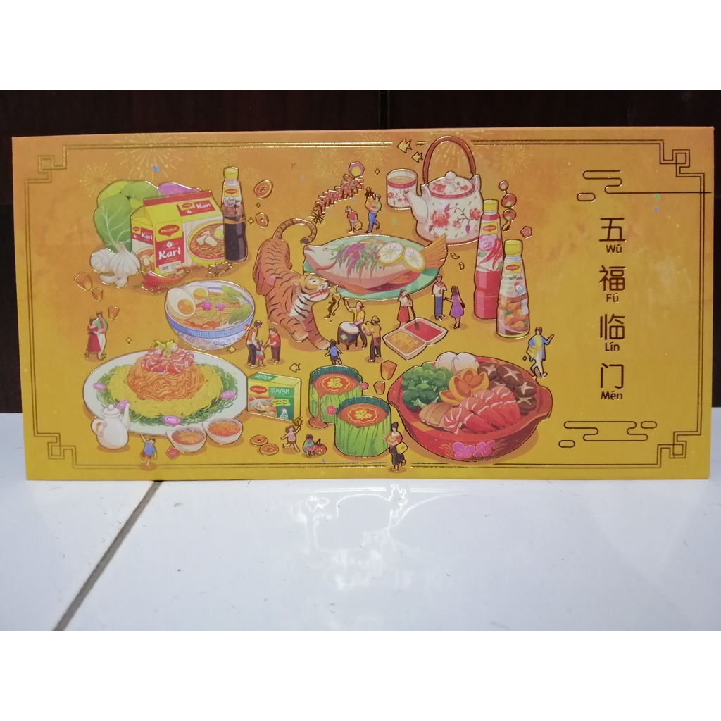 *Limited Collection* by MAGGI 『Wu Fu Lin Men』 CNY Yellow Colour Angpao ...