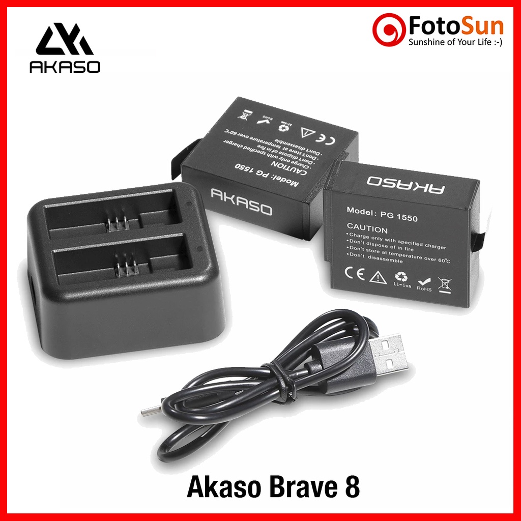 Akaso Brave 8 battery kit | Shopee Malaysia