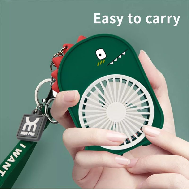 🔥RDY STOCK🔥Mini Fan Cartoon Shape Keychain Mini Portable Fan Electric ...