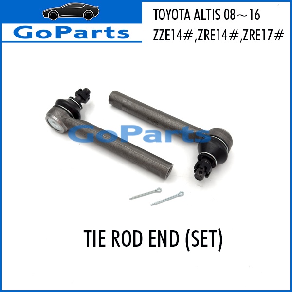 TOYOTA ALTIS 08-16 ZZE142 ZRE142 ZRE143 ZRE172 ZRE173 TIE ROD END SET ...