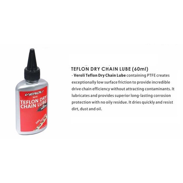 VEROLI Teflon DRY CHAIN LUBE (60ml) | Shopee Malaysia