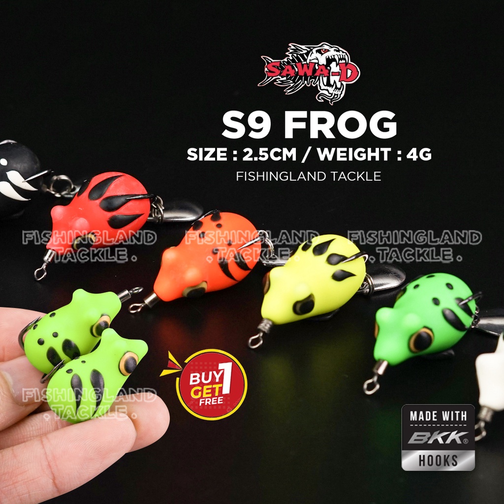 Sawa-D S9 Soft Frog | 2.5cm / 4g | Thailand Soft Rubber Frog | Shopee ...