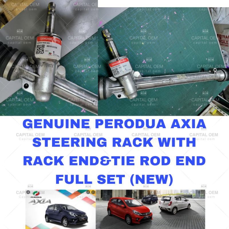 100% Original Perodua Axia steering rack (45510-BZ230)(New) FULL SET ...