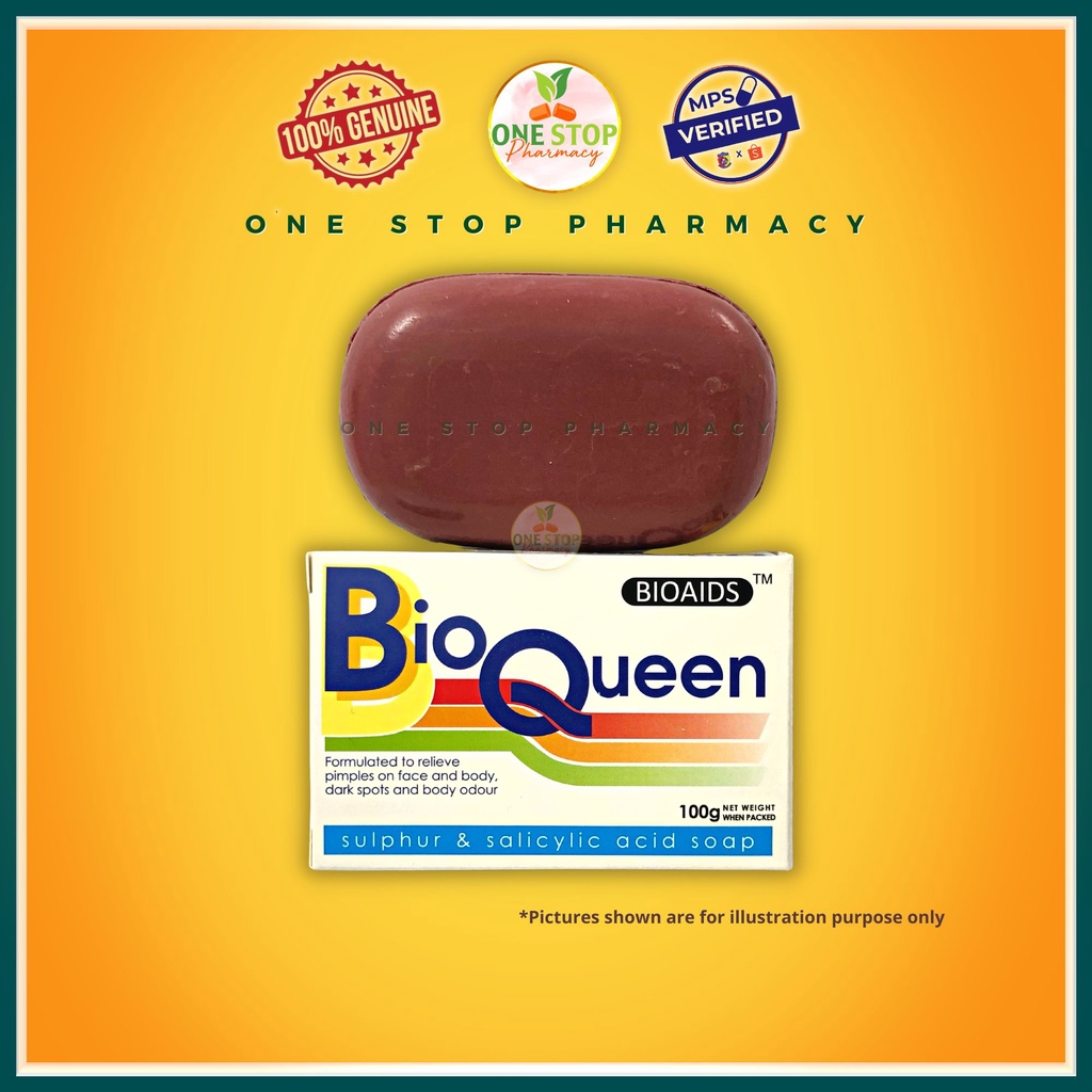 BIOAIDS BIOQUEEN SOAP 100g(ANTI ACNE/BODY ODOUR/对抗豆豆痤疮/消除体味/SABUN ...