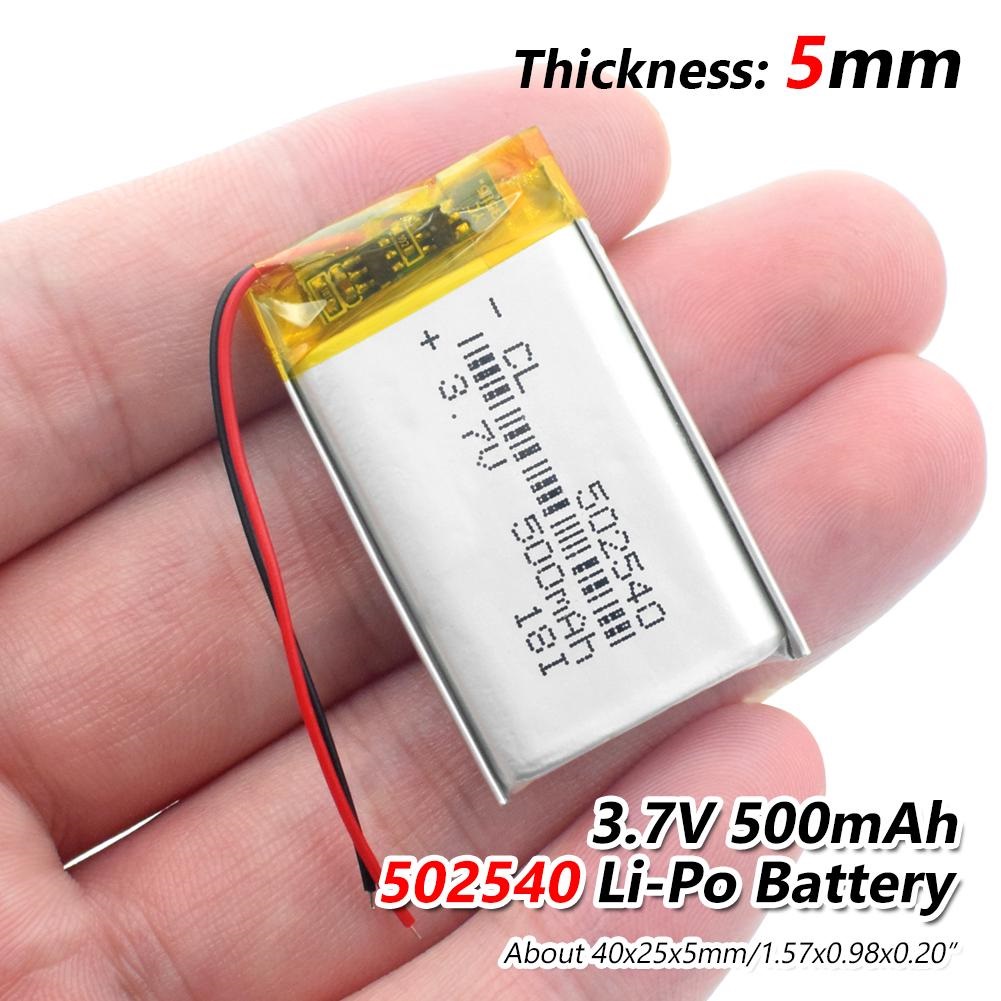 3.7V 500/550mAh 502540 Lithium Polymer Li-Po li ion Rechargeable Battery Lipo cells For ...