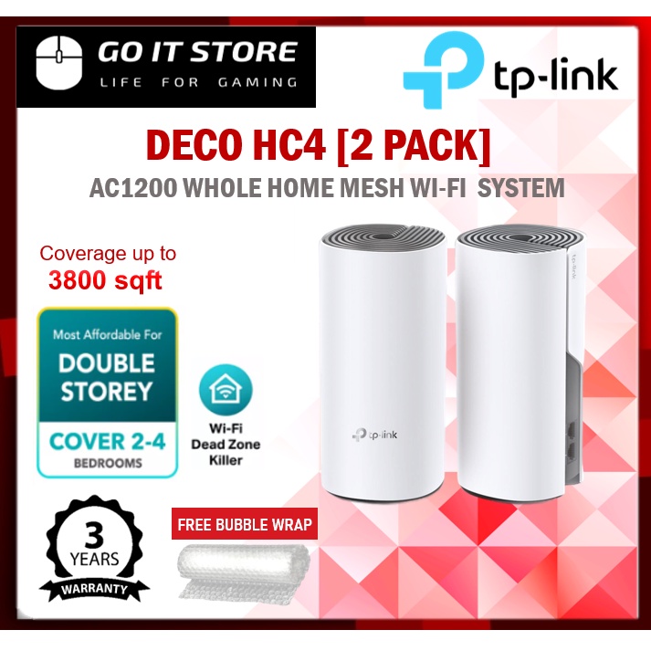 TP-Link Deco HC4 (2 PACK) AC1200 Whole Home WiFi mesh Wi-Fi System ...