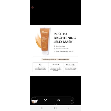 The originote rose b3 brightening jelly mask 50gr-originote jelly mask ...