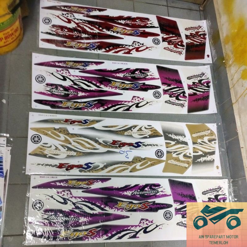 Sticker body cover set (6) yamaha egos ego s stripe stiker | Shopee Malaysia