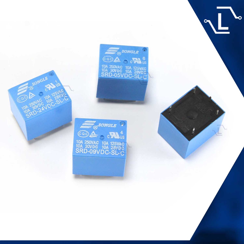 [Luminense] Songle Relay 5 Pin 5V 12V 24V SPDT PCB Signal Relay SPDT ...