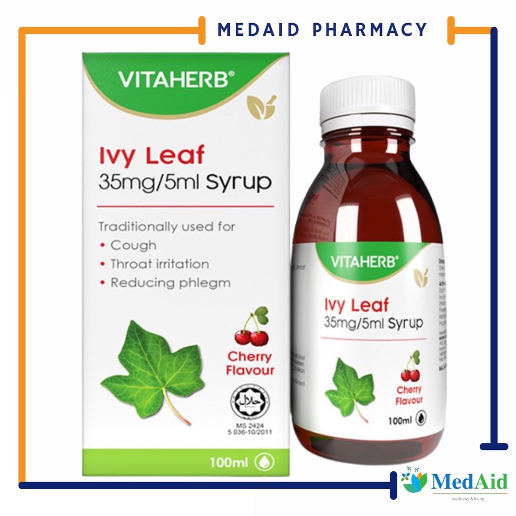 Vitaherb Ivy Leaf Syrup Original 100ML | Shopee Malaysia