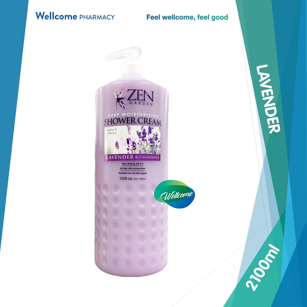 Zen Garden Deep Moisturising Shower Cream - Lavender & Chamomile ...