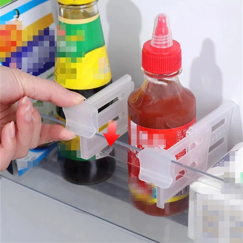 Refrigerator Food Storage Rack Extendable Refrigerator Partition ...