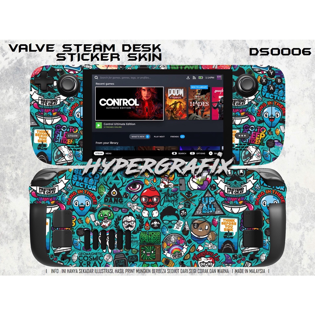 Steam Deck Sticker Skin 0006 | Shopee Malaysia