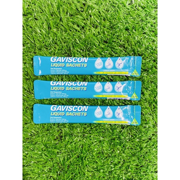 GAVISCON LIQUID SACHETS & DOUBLE ACTION [3PACK X 10ML] | Shopee Malaysia