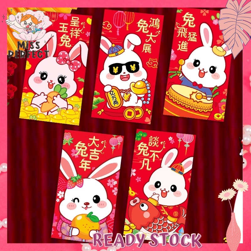2023 Cny Rabbit Year Red Packet Chinese New Year Big Ang Pao Packets ...