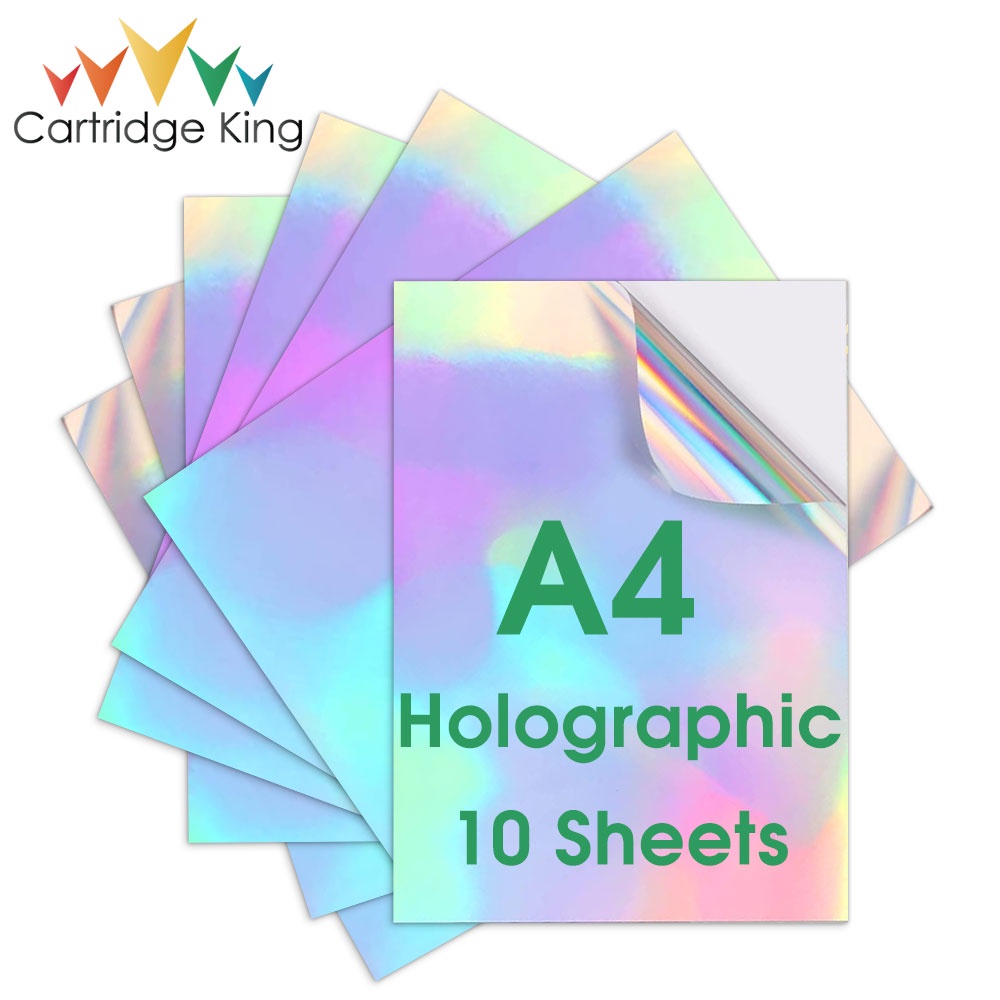 PVC Vinyl Sticker Paper Sheet A4 Size 210mm x 297mm - 10 Sheets, InkJet ...