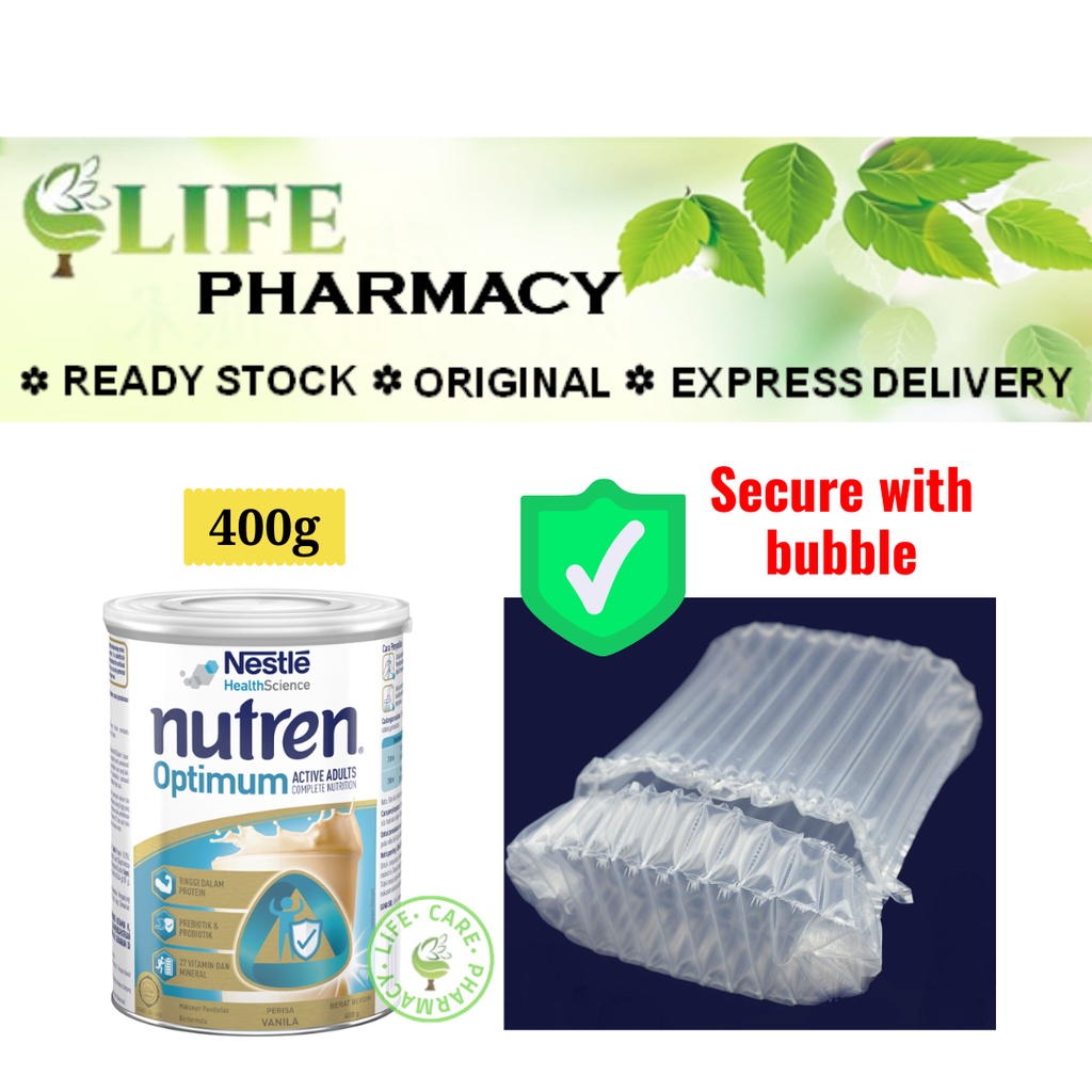 Nutren Optimum complete nutrition 800g/ 2x800g FREE 400g (Expiry 02/2027) | Shopee Malaysia
