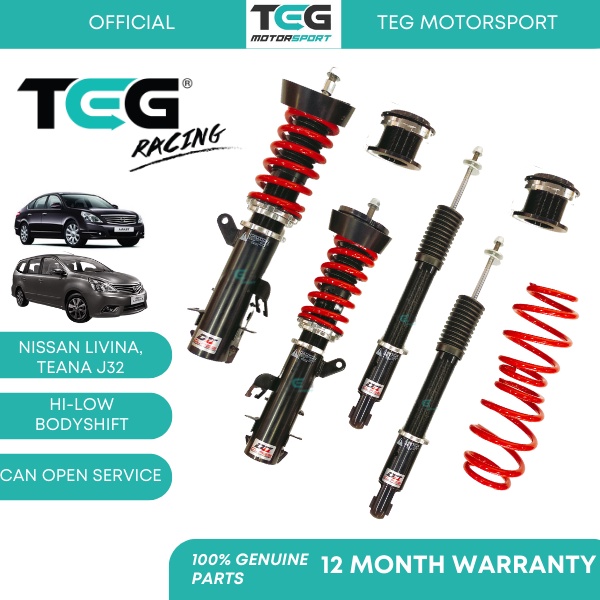 🔥BOLEH SERVICE🔥Nissan Livina TEG RACING Adjustable Suspension Set Hi ...