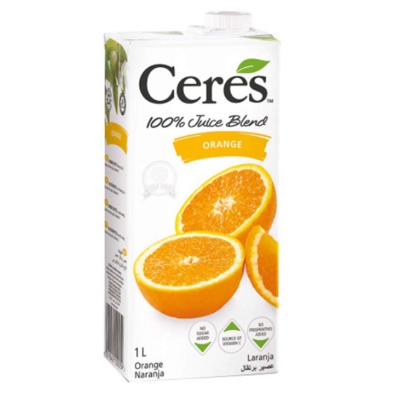Ceres Non Sugar Added 100% Fruit Juice 1L (Imported) | Shopee Malaysia