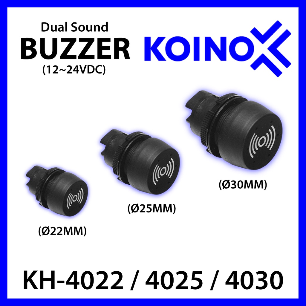 KOINO 22MM / 25MM / 30MM 12-24VDC DUAL SOUND BUZZER (KH-4022, KH-4025 ...