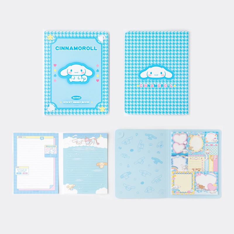 Sanrioed Hello Kitty Sticky Notes Book Anime My Melody Kuromi Sticker ...