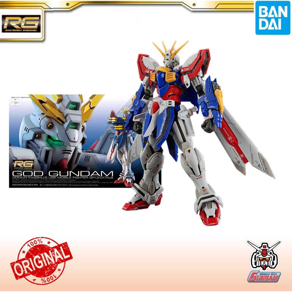 Bandai Original Gundam Model Kits God Gundam RG 1/144 | Shopee Malaysia