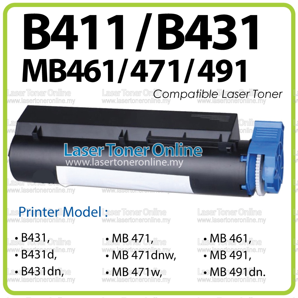 B411 B431 Compatible for OKI B411d B411dn B431d B431dn MB461 MB471 ...