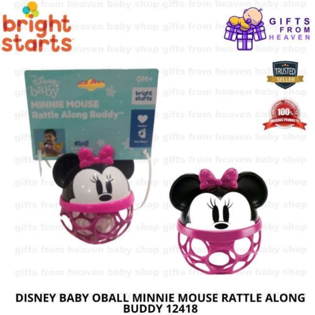 DISNEY BABY OBALL MINNIE MOUSE RATTLE ALONG BUDDY 12418 | Shopee Malaysia